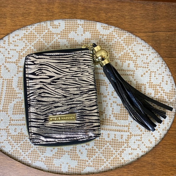Steve Madden | Bags | Steve Madden Zebra Wallet Cell Phone Holder ...